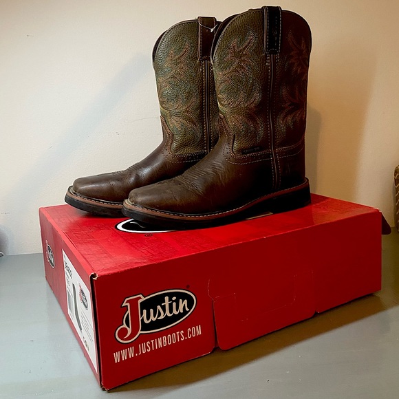 Justin Boots | Shoes | Mens Justin Steel Toe Boots | Poshmark